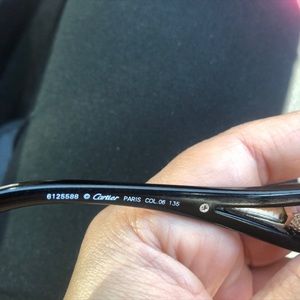 Cartier | Accessories | Cartier Panther Black And Golden Sunglasses ...